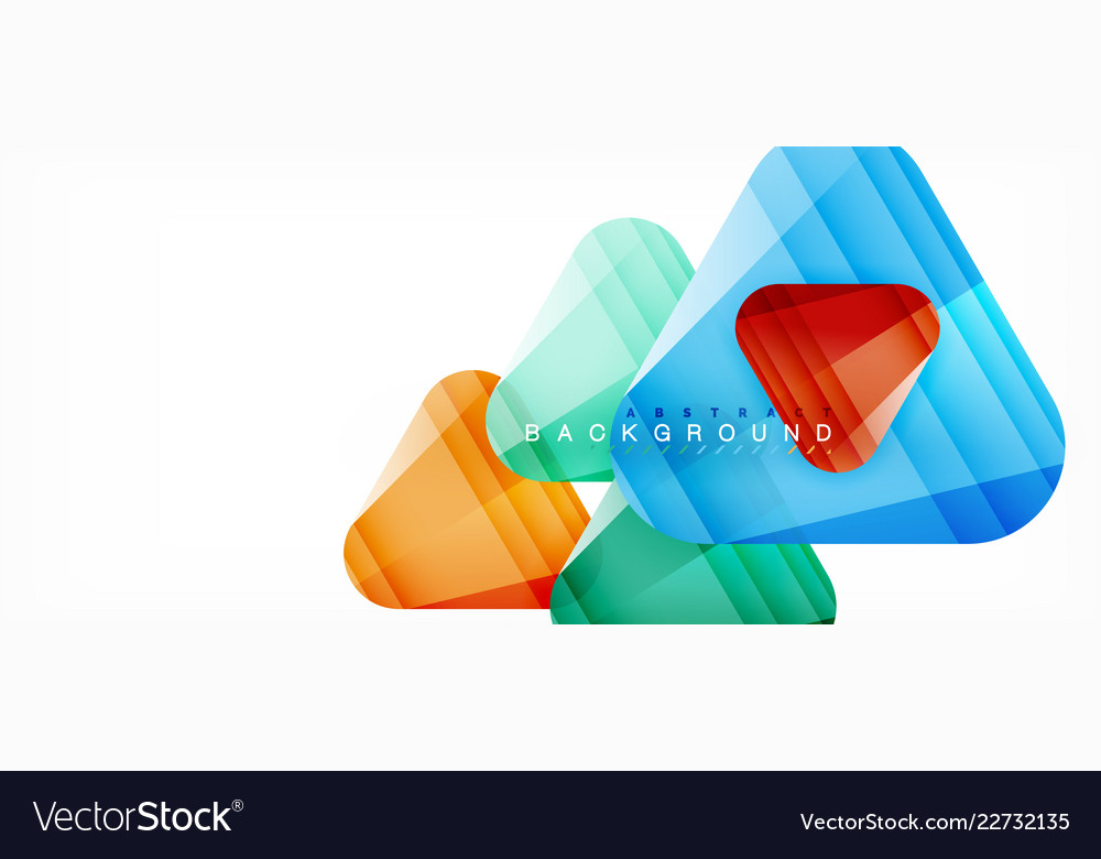 Geometric abstract background triangles Royalty Free Vector