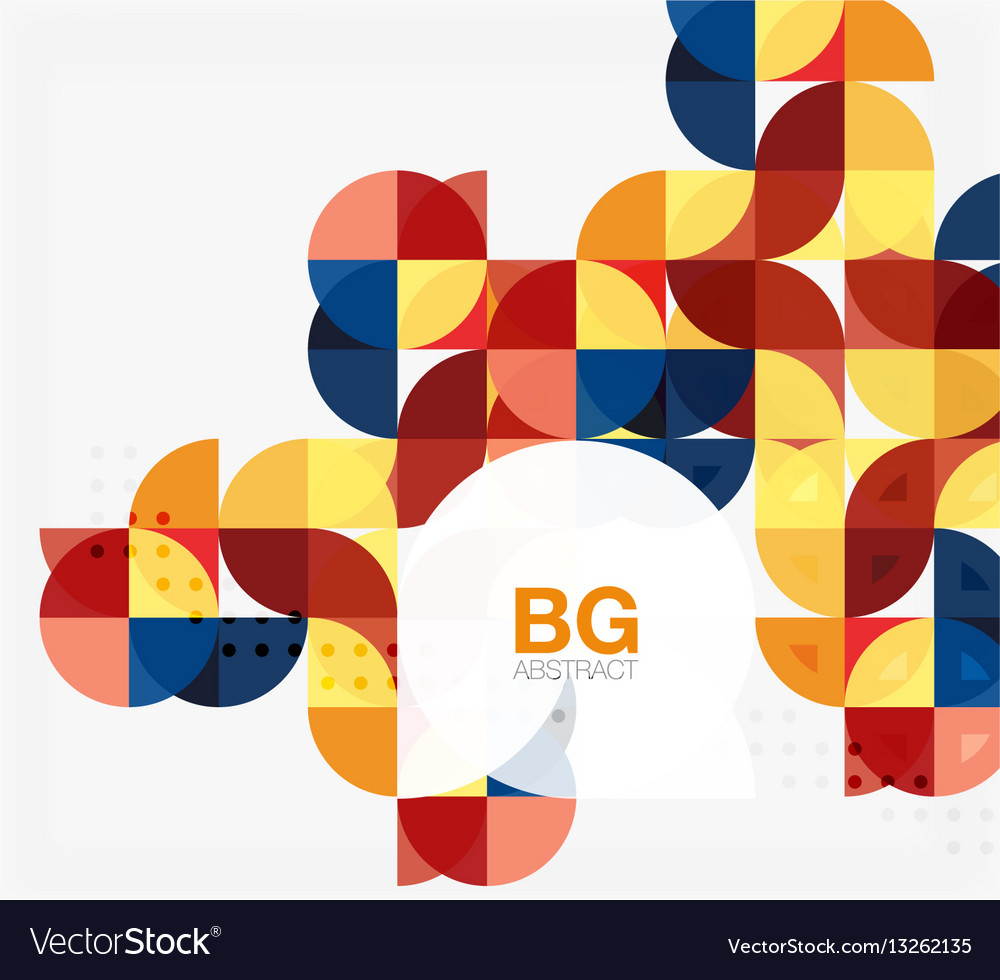 Geometric circle abstract background Royalty Free Vector