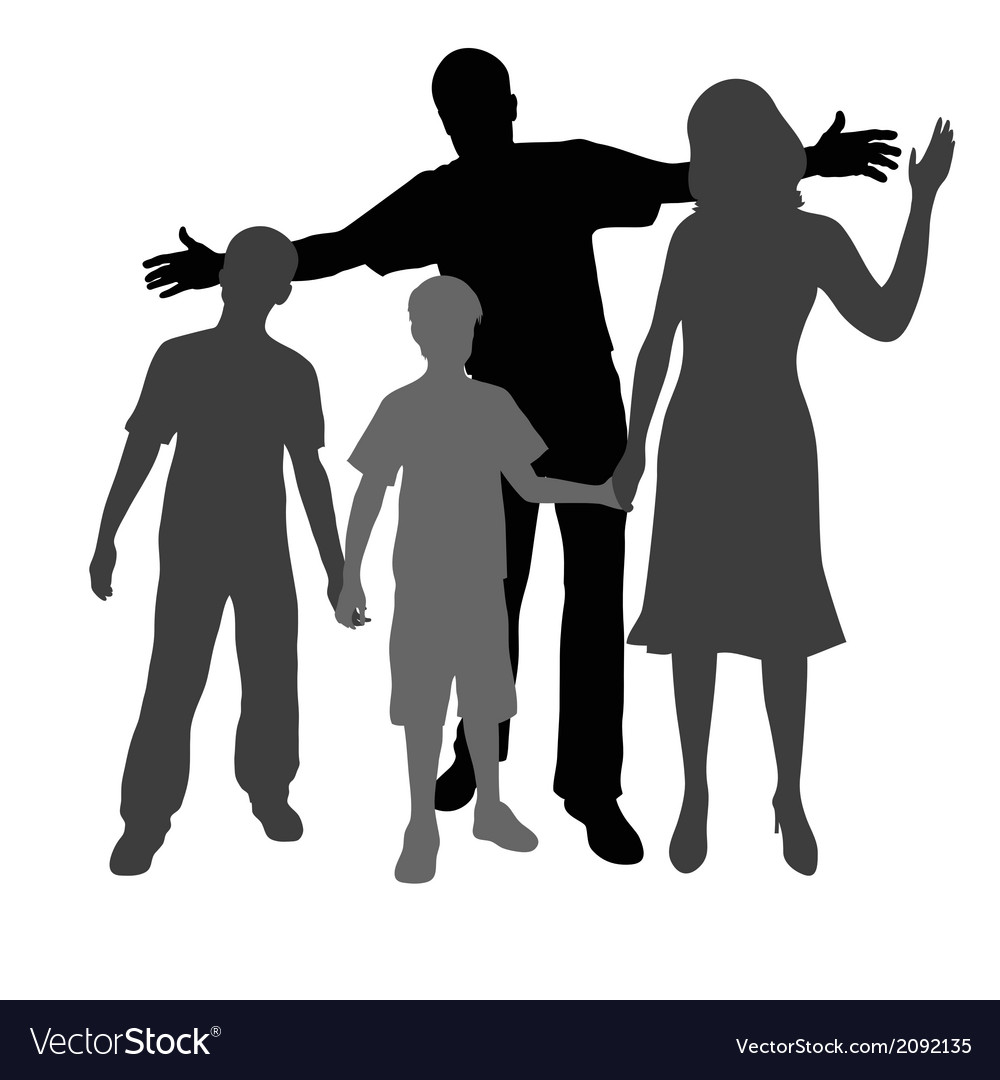 Happy family Royalty Free Vector Image - VectorStock