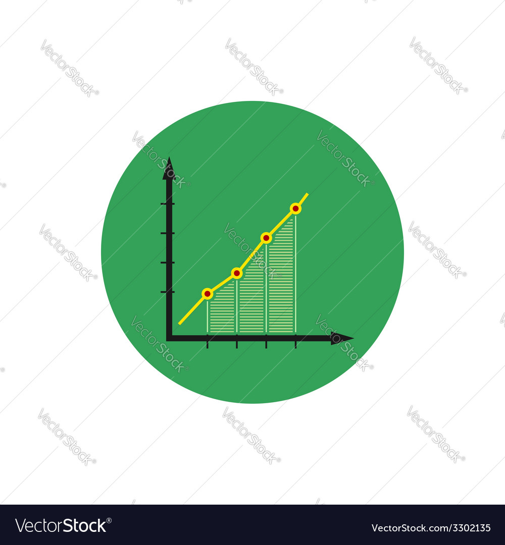 Infographics icon chart Royalty Free Vector Image
