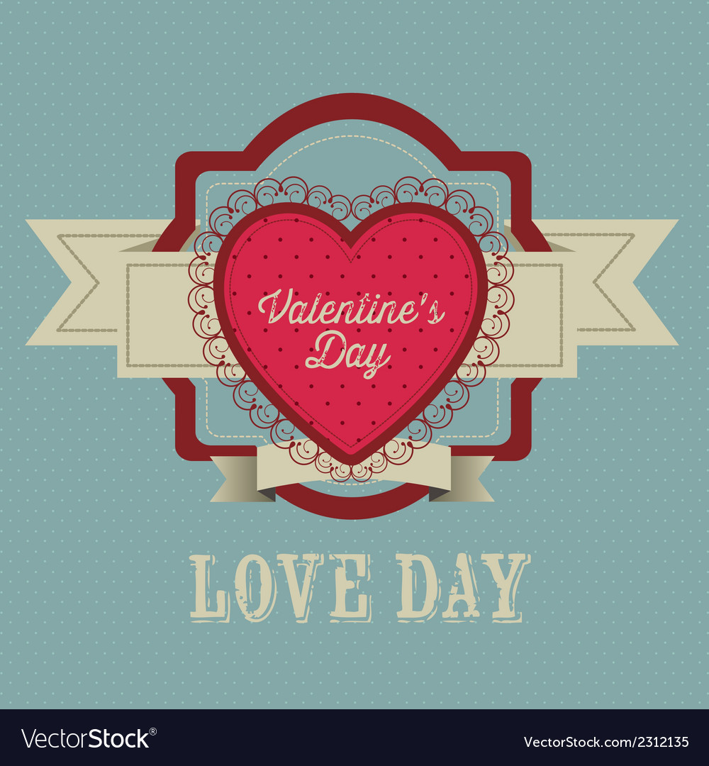 Poster valentines day love and friendship Vector Image