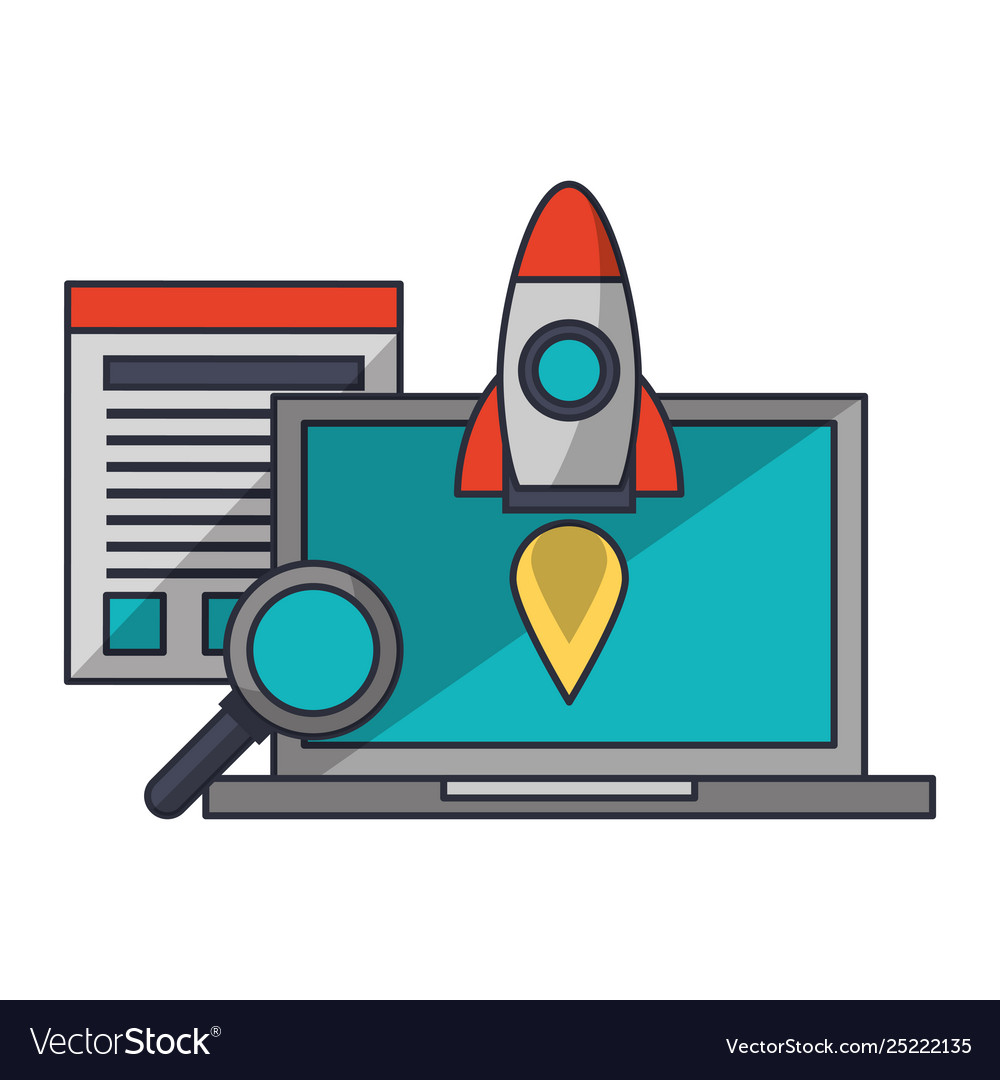 Technology software tools cartoon Royalty Free Vector Image