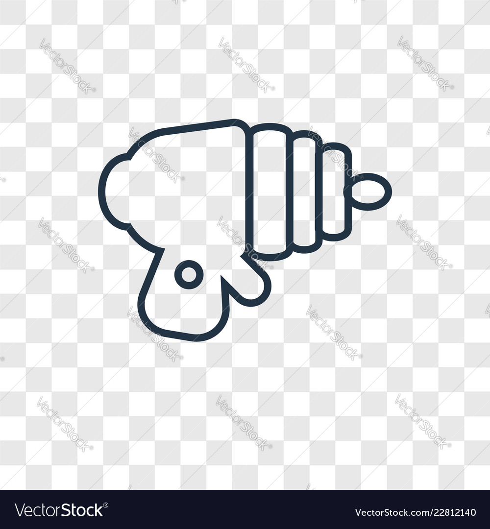 Blaster concept linear icon isolated Royalty Free Vector