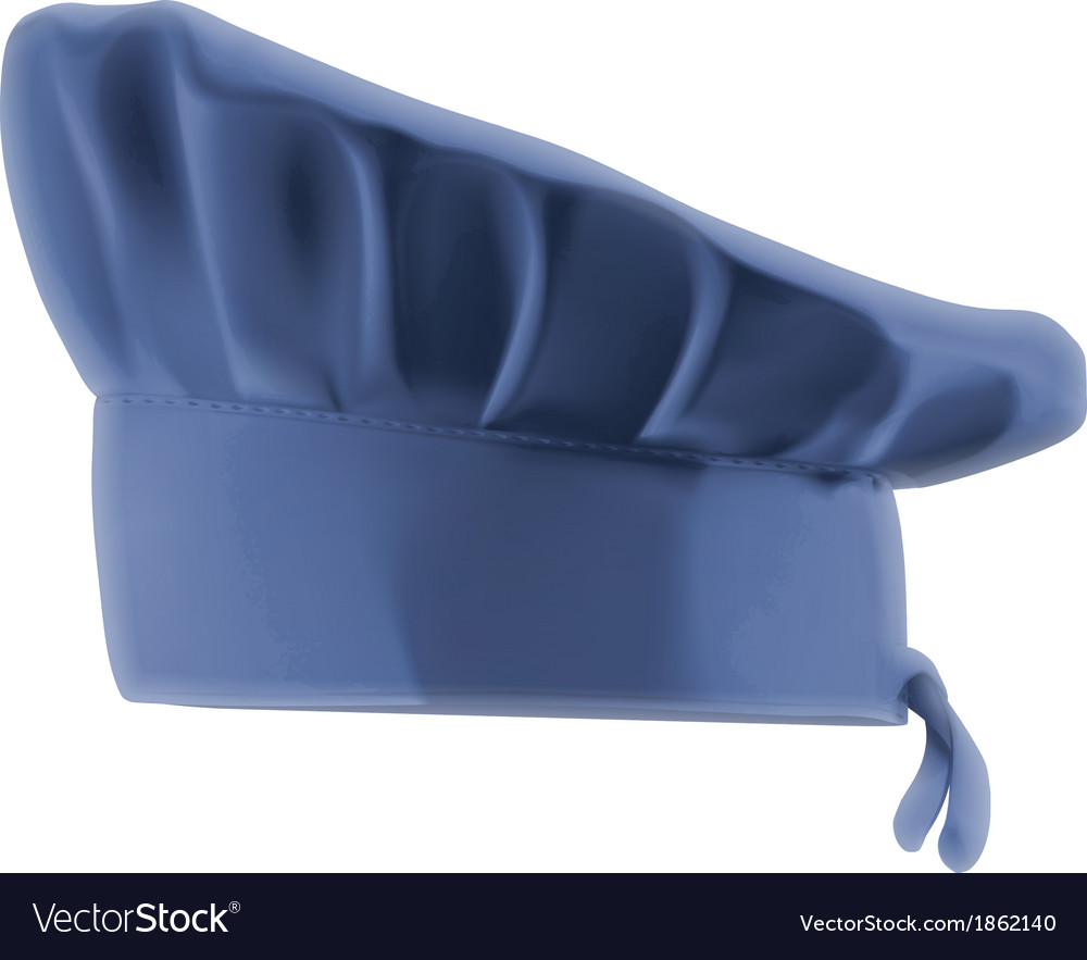 Blue chef hat Royalty Free Vector Image - VectorStock