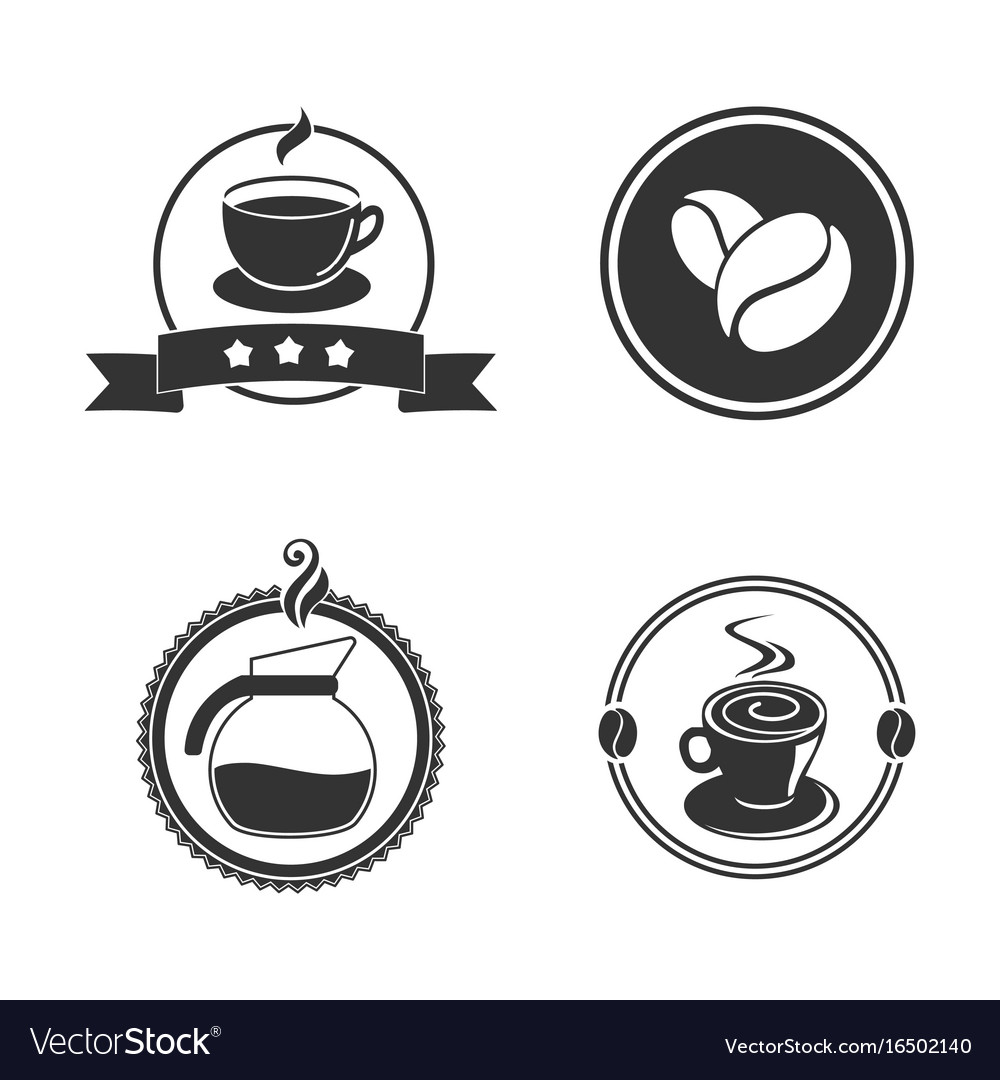 Coffee emblem Royalty Free Vector Image - VectorStock