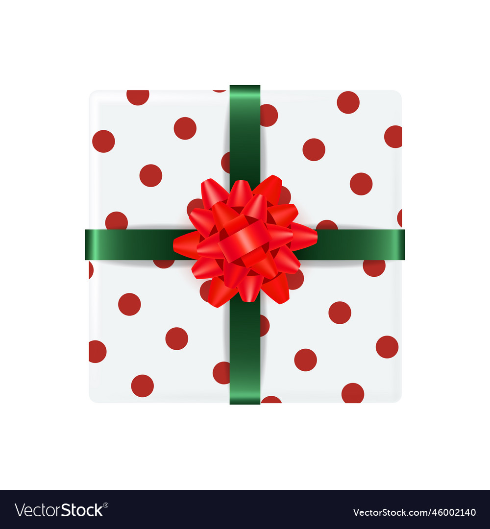 Fancy gift box composition Royalty Free Vector Image