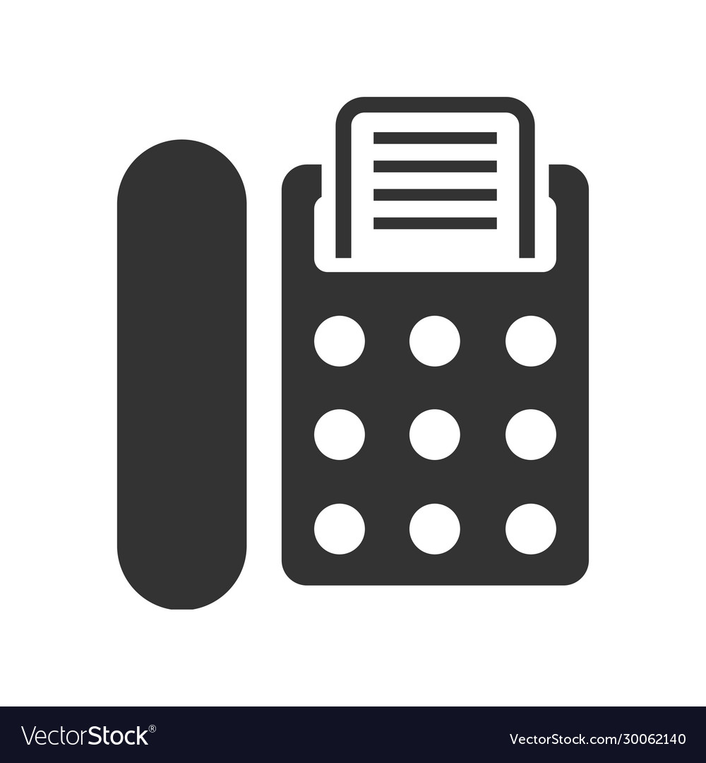 Fax machine icon Royalty Free Vector Image - VectorStock
