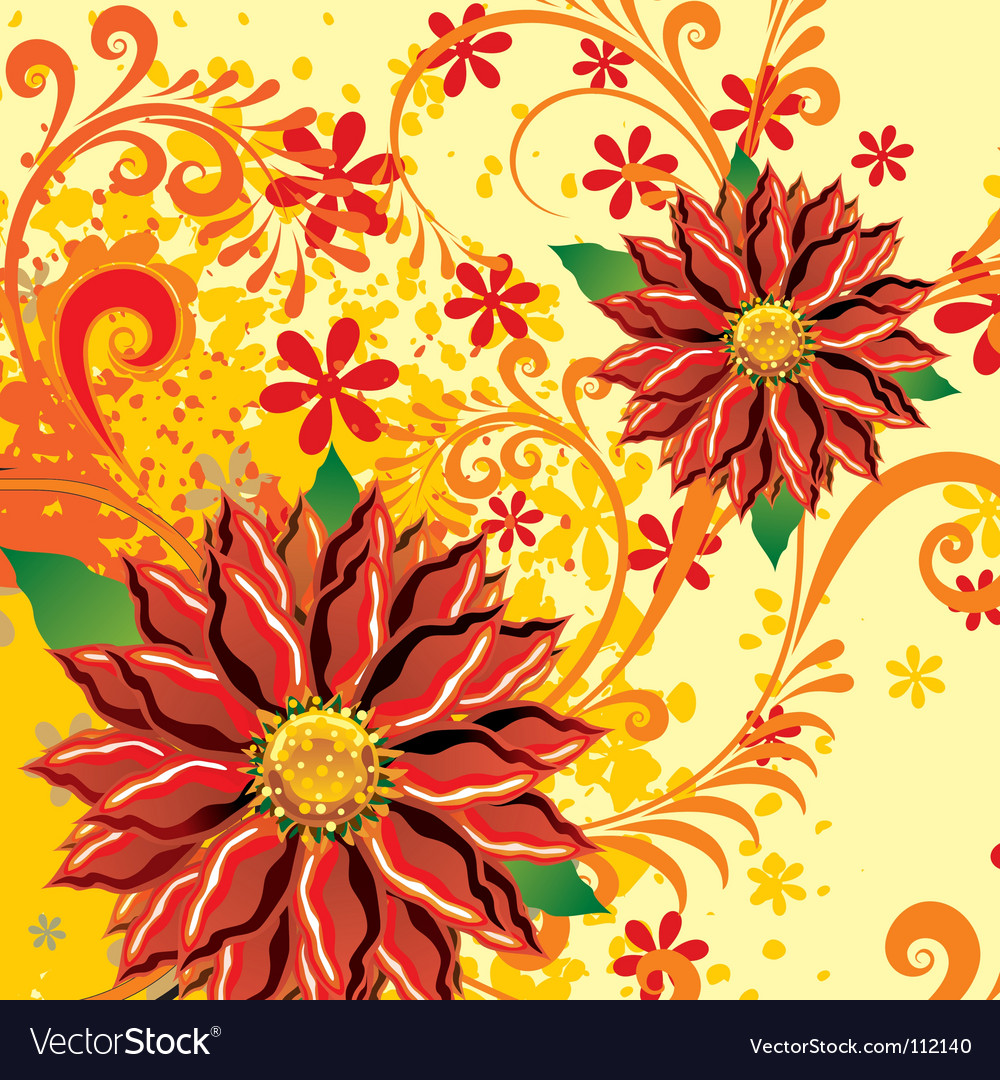 Floral background Royalty Free Vector Image - VectorStock