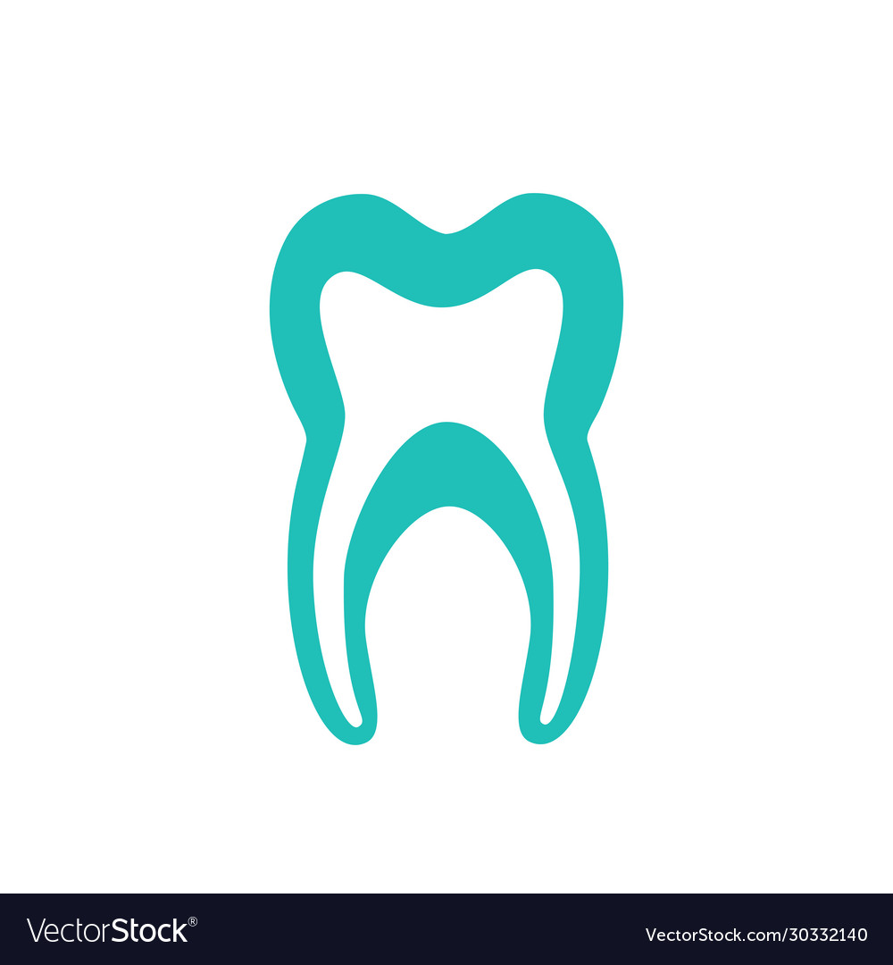 Isolated tooth Royalty Free Vector Image - VectorStock