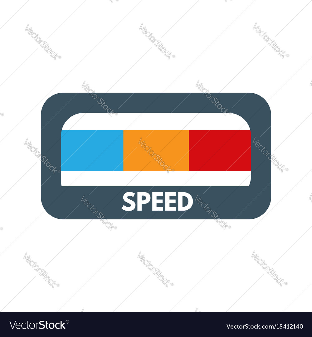 Loading speed gauge Royalty Free Vector Image - VectorStock
