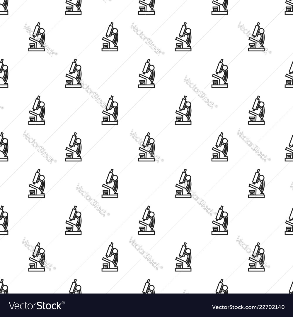 Microscope pattern seamless Royalty Free Vector Image