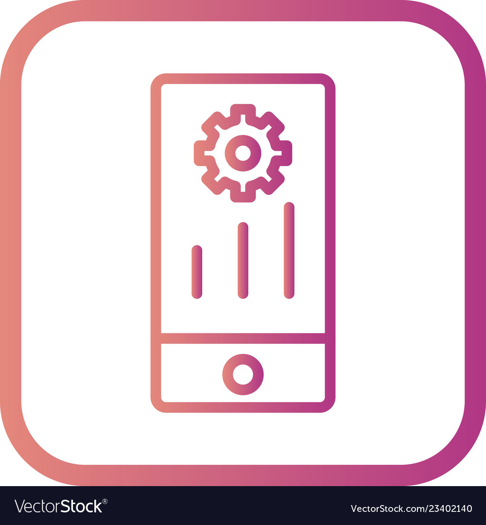 Mobile marketing icon Royalty Free Vector Image