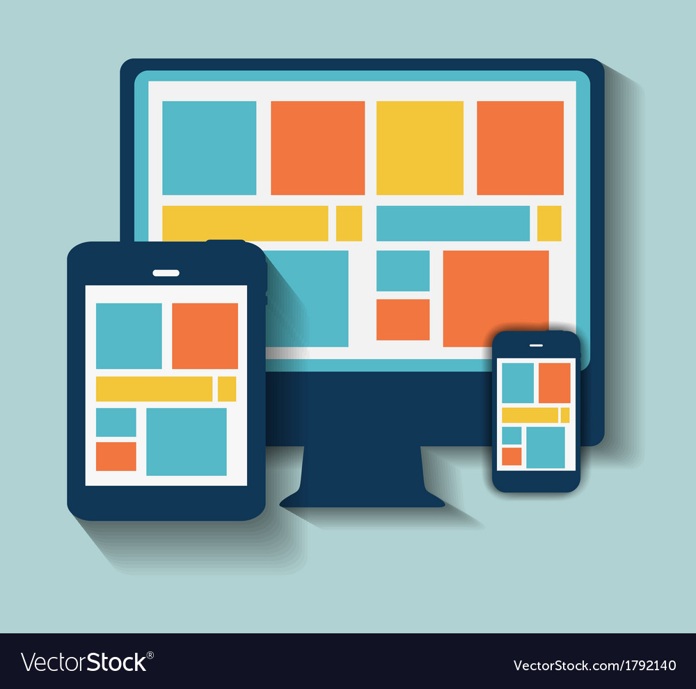 Modern flat icon set for web and mobile Royalty Free Vector