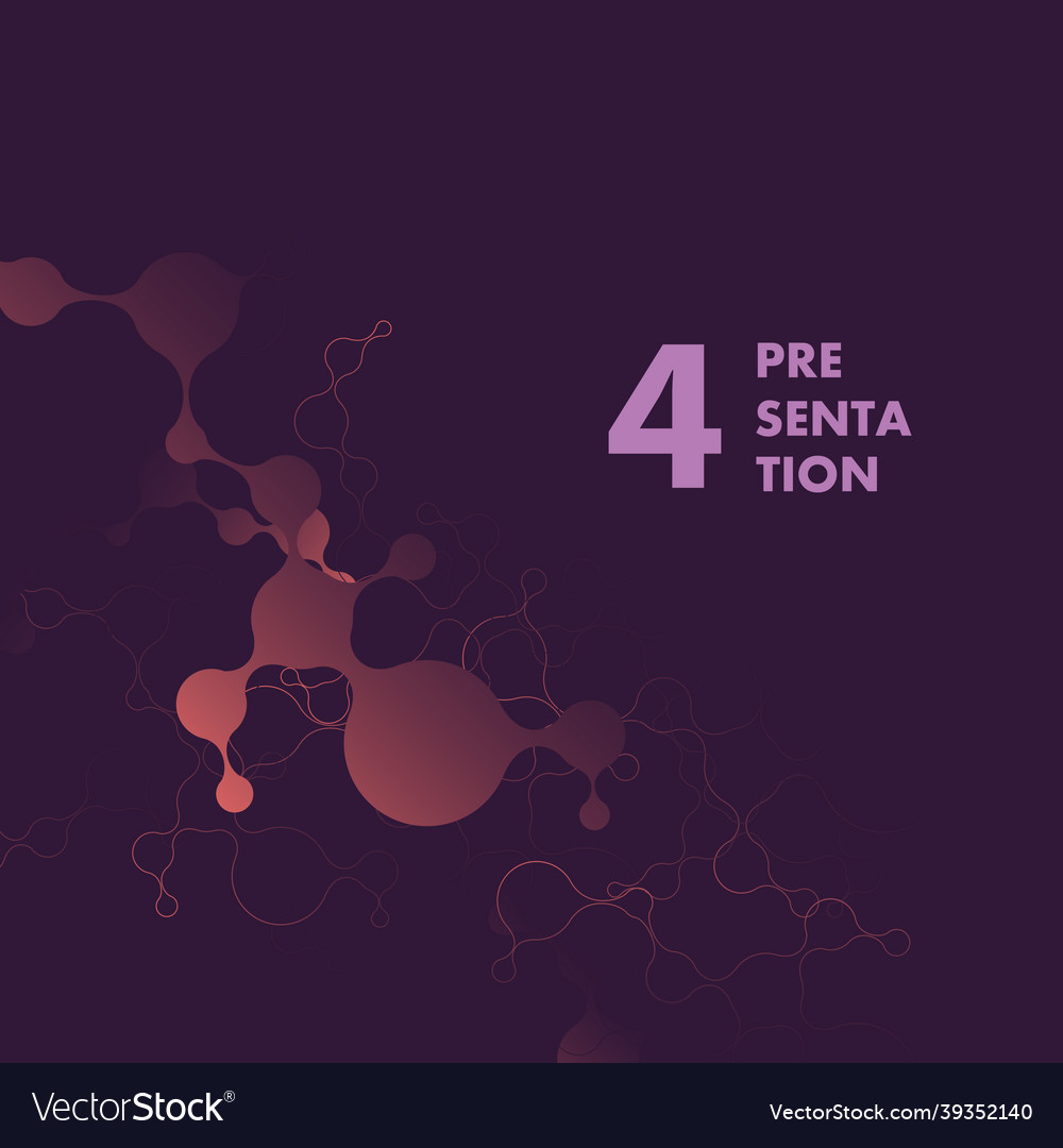 Molecules connection design concept template Vector Image