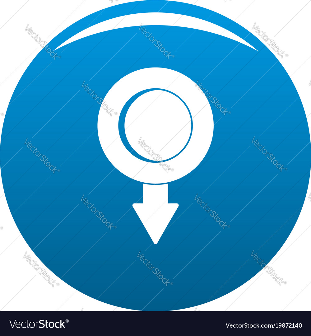 Pushpin icon blue Royalty Free Vector Image - VectorStock
