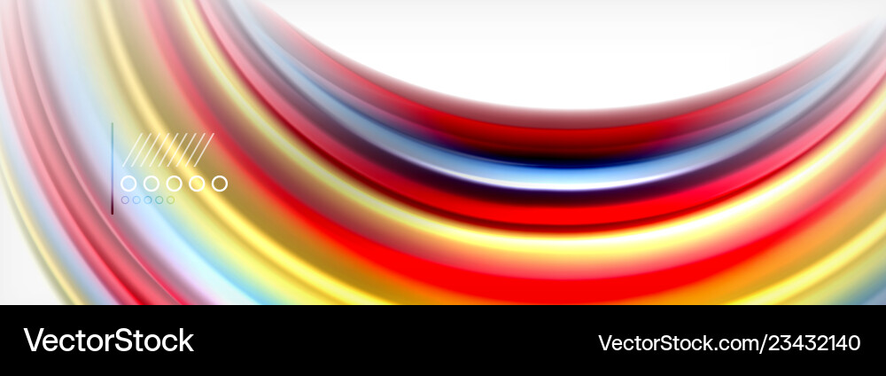 Smooth liquid blur wave background color flow Vector Image