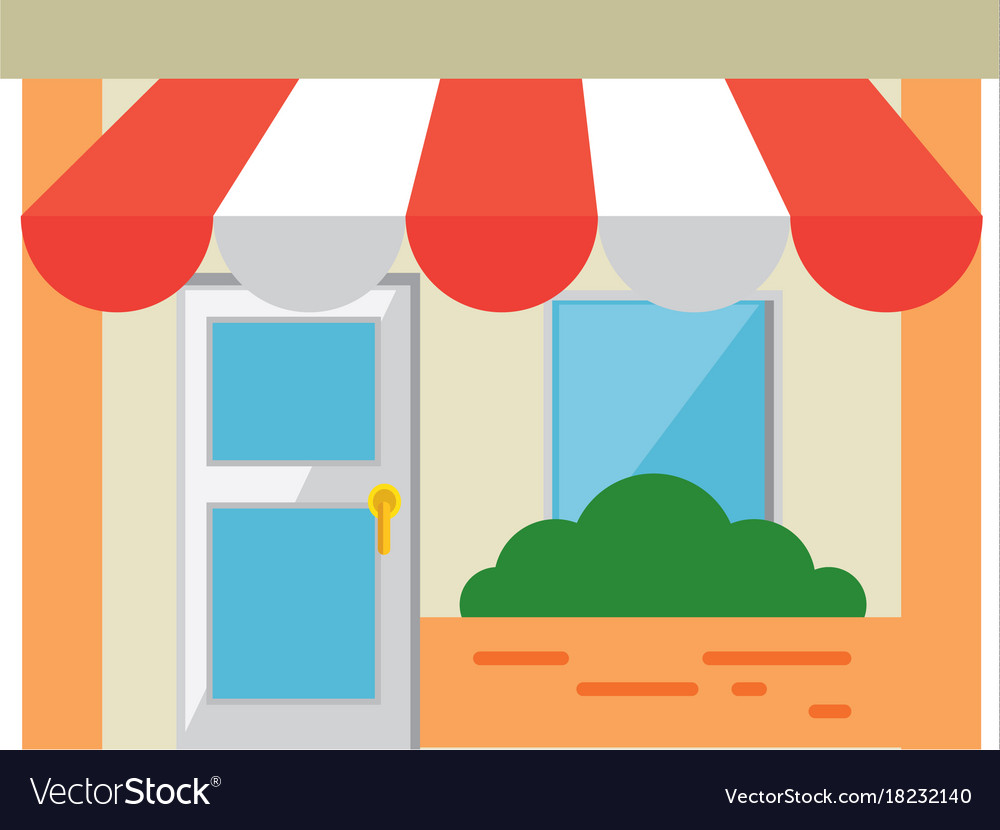 Store front isolated icon Royalty Free Vector Image