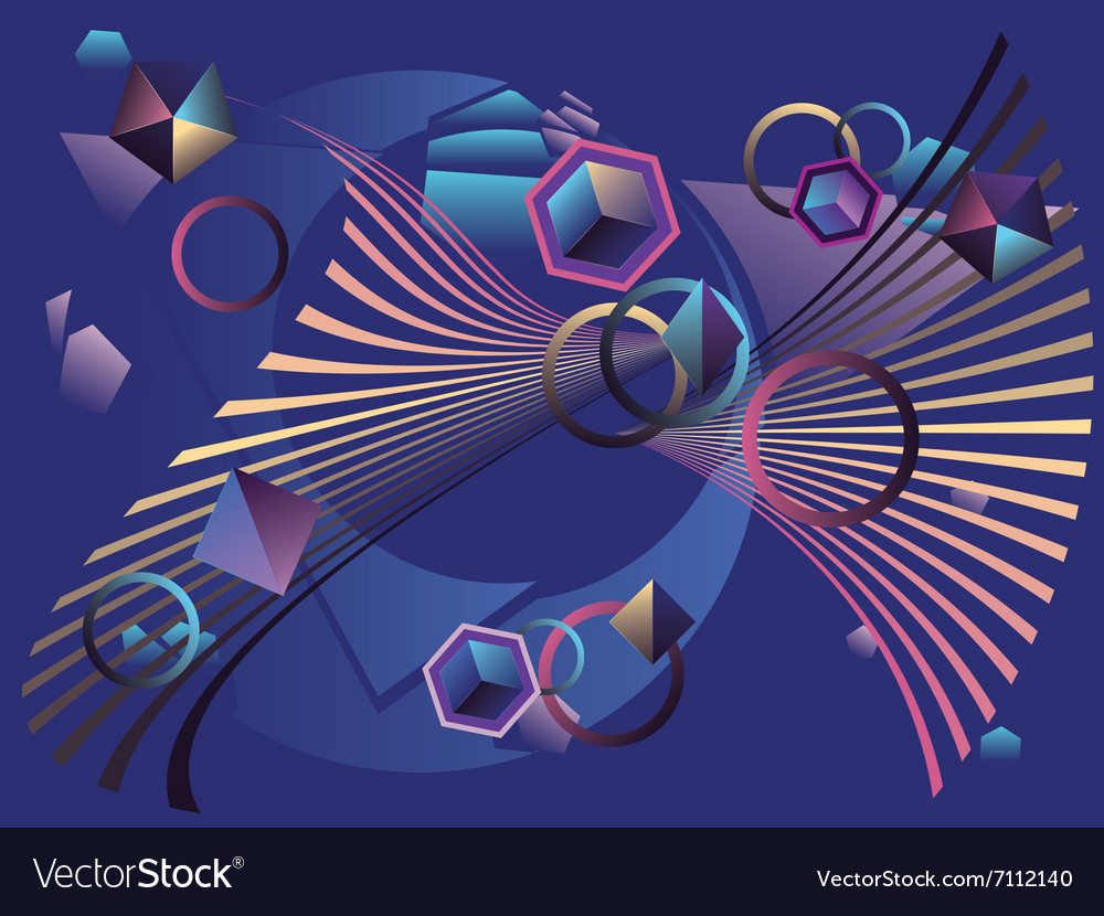 Stylized blue background Royalty Free Vector Image