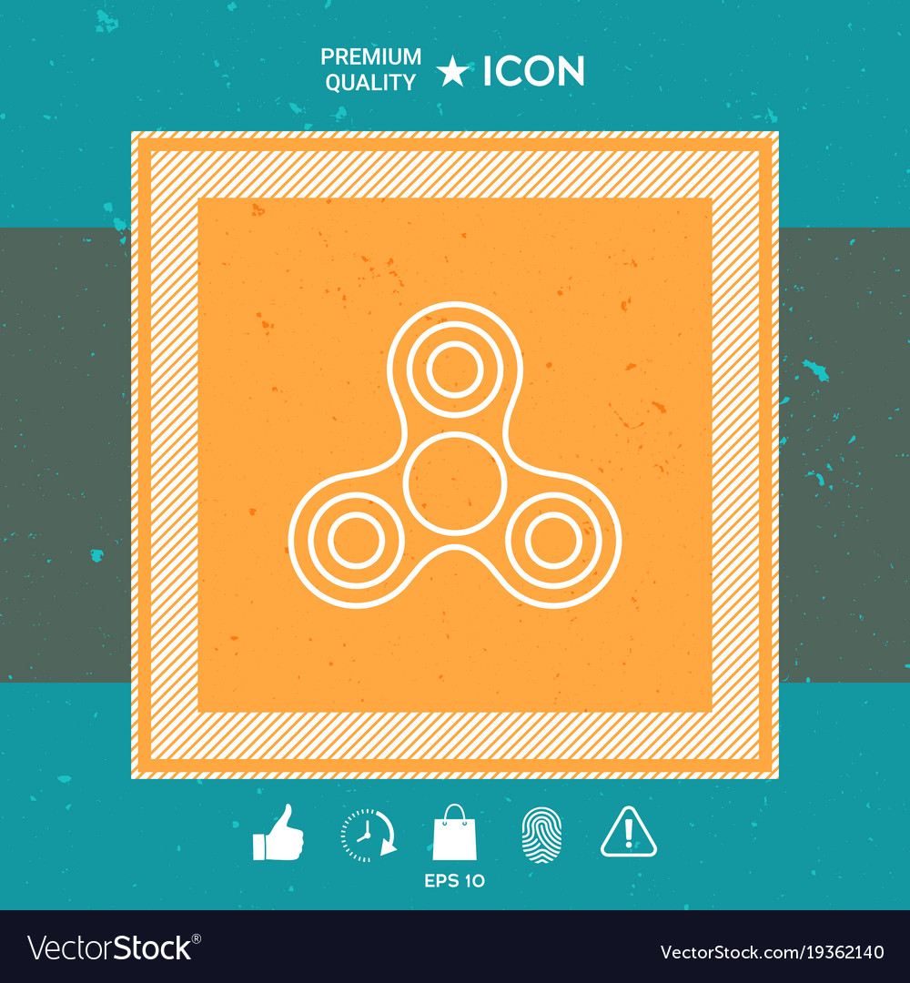 Tri spinner icon Royalty Free Vector Image - VectorStock
