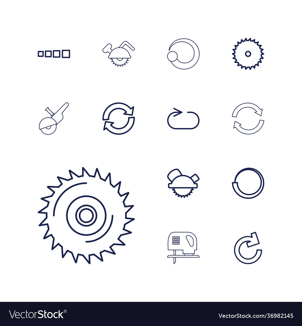 13 circular icons Royalty Free Vector Image - VectorStock