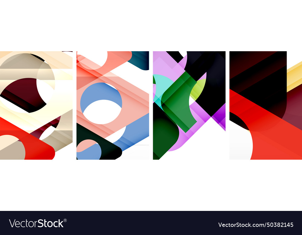 Abstract background set featuring captivating Vector Image