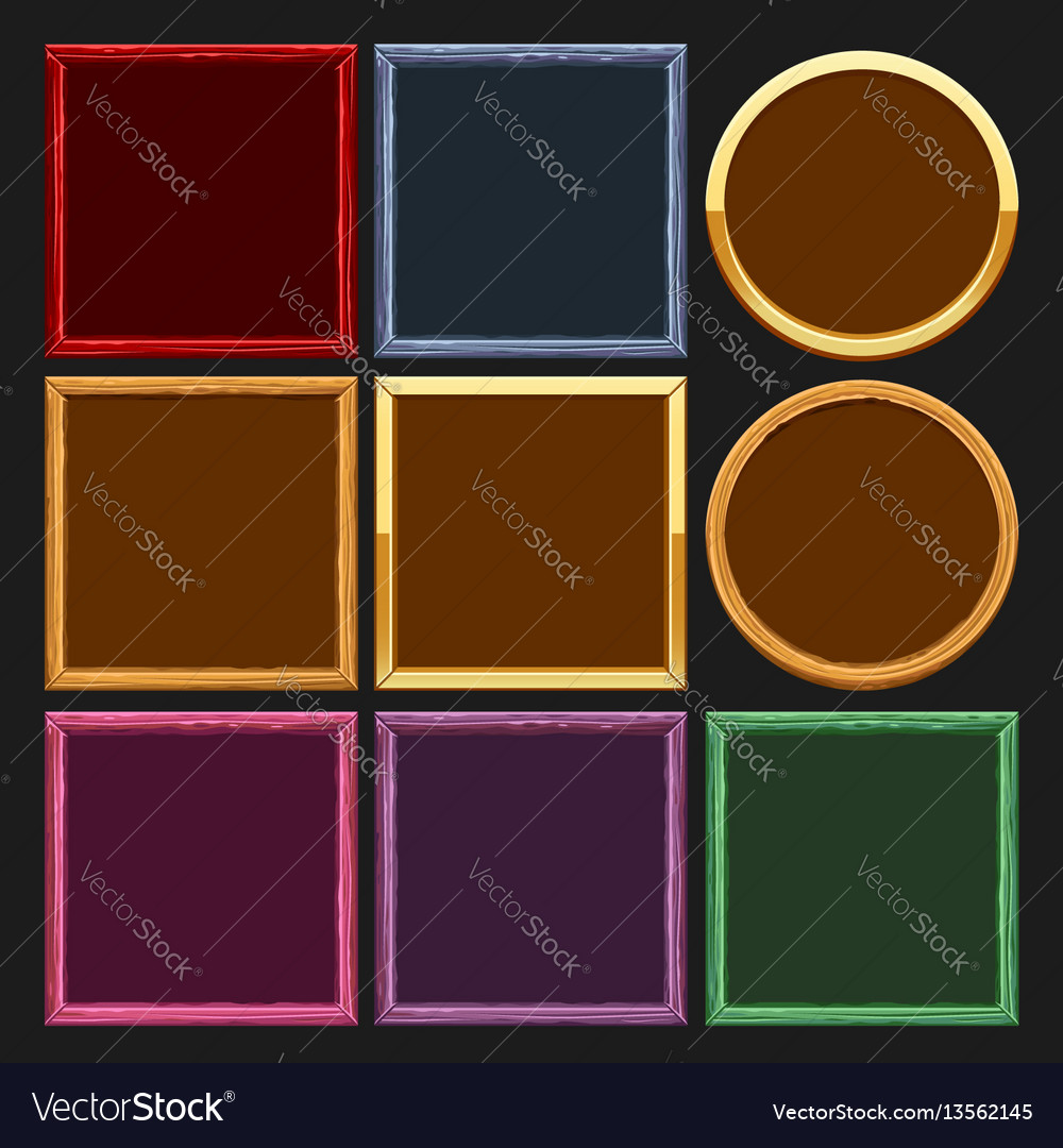 Colored frames collections Royalty Free Vector Image