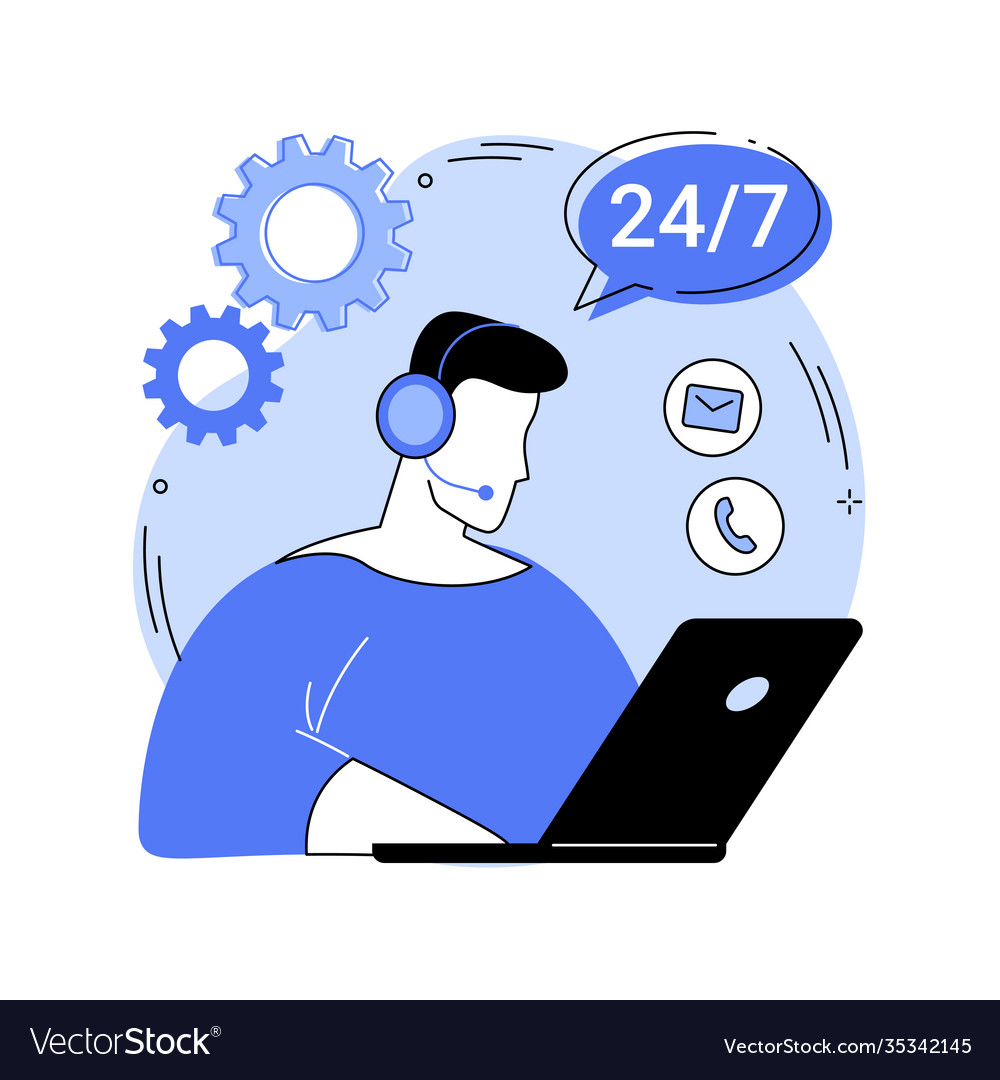 Customer support abstract concept Royalty Free Vector Image