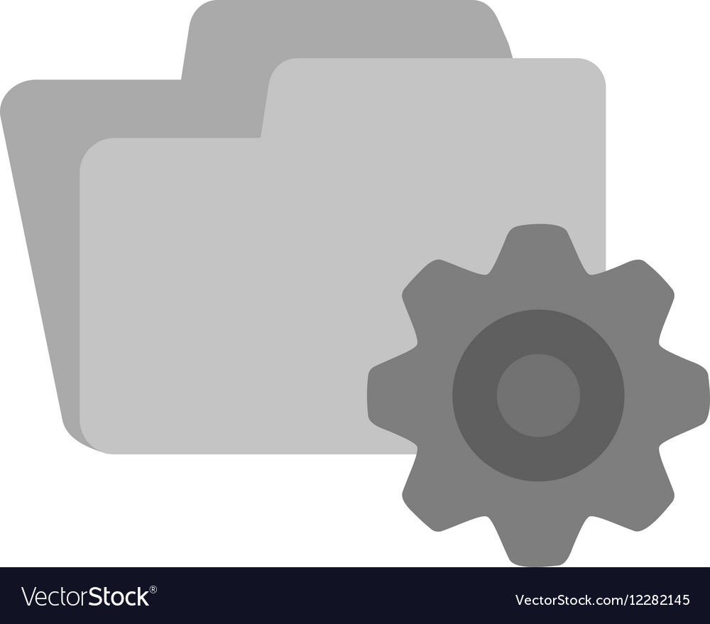 Folder Settings Royalty Free Vector Image - VectorStock