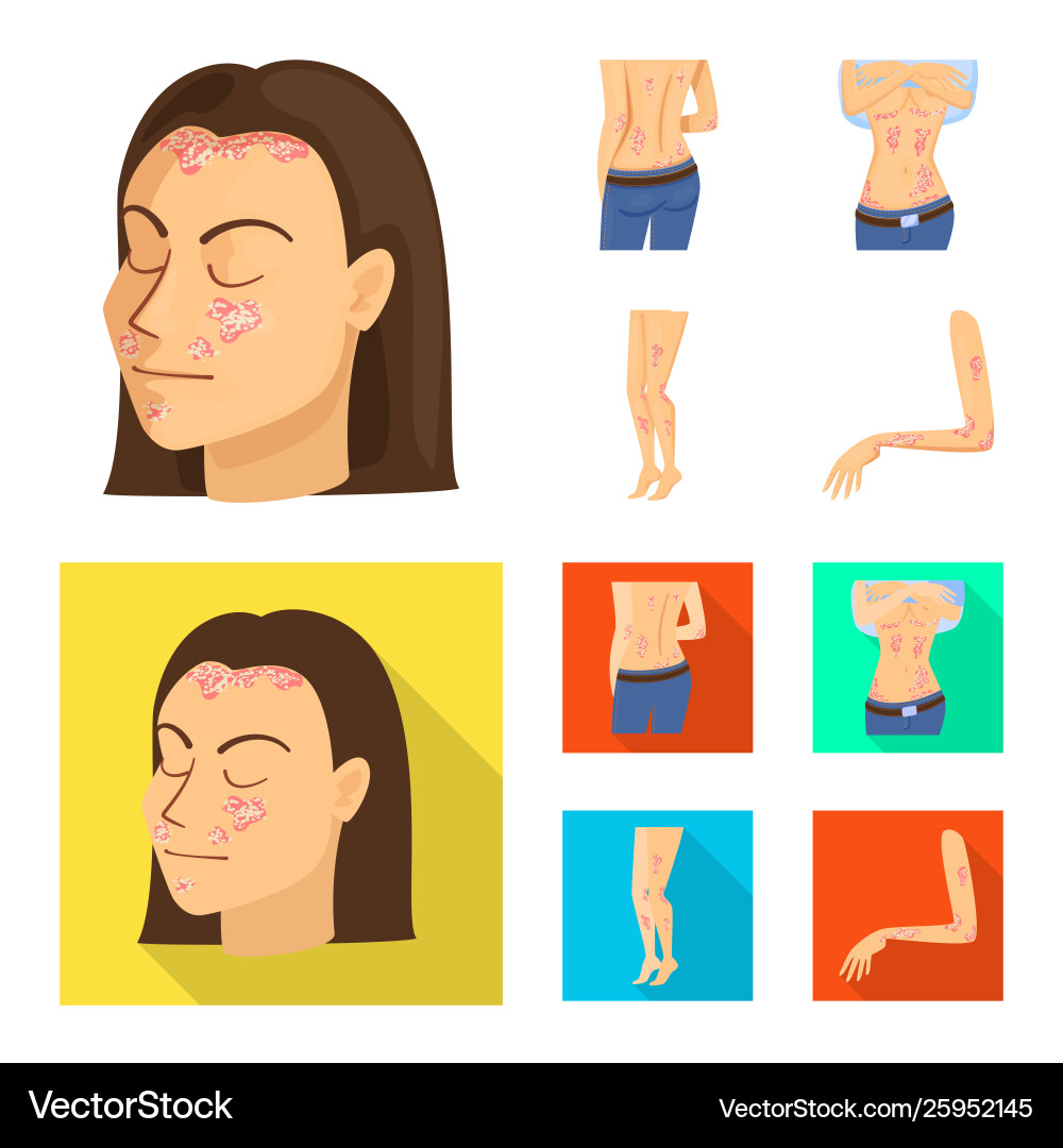Isolated object medical and pain logo set Vector Image
