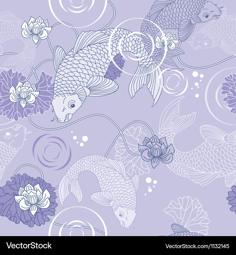 Koi carp background Royalty Free Vector Image - VectorStock