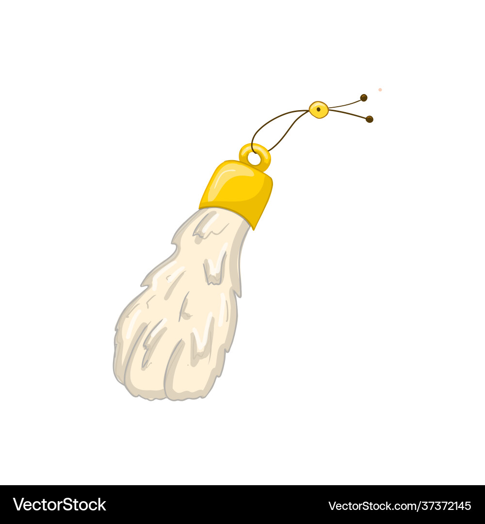 Mascot keychain rabbit foot good luck symbol Vector Image