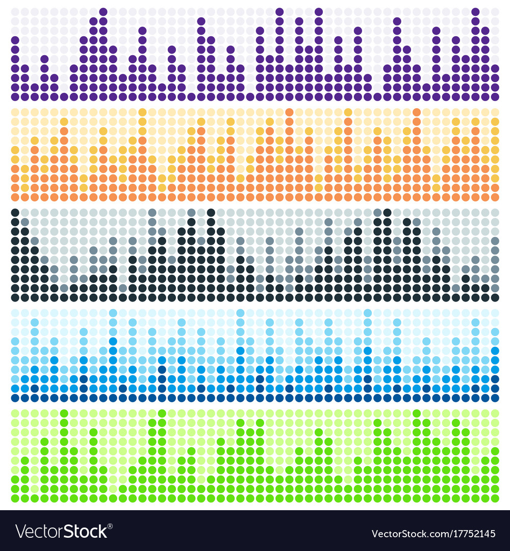 Sound waves set Royalty Free Vector Image - VectorStock