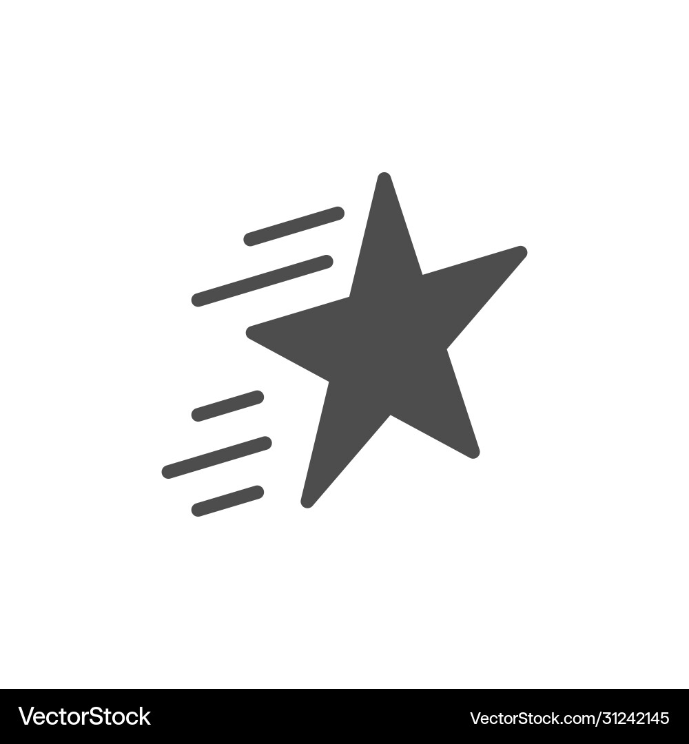 Star glyph icon and sparkle sign Royalty Free Vector Image