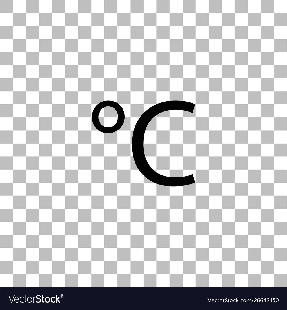 Celsius icon flat Royalty Free Vector Image - VectorStock