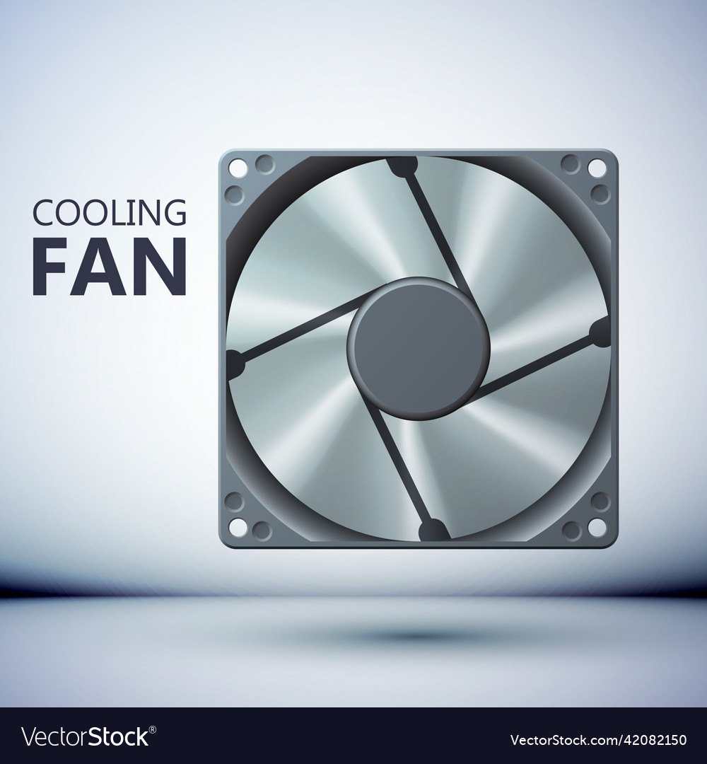 Computer ventilation system concept Royalty Free Vector