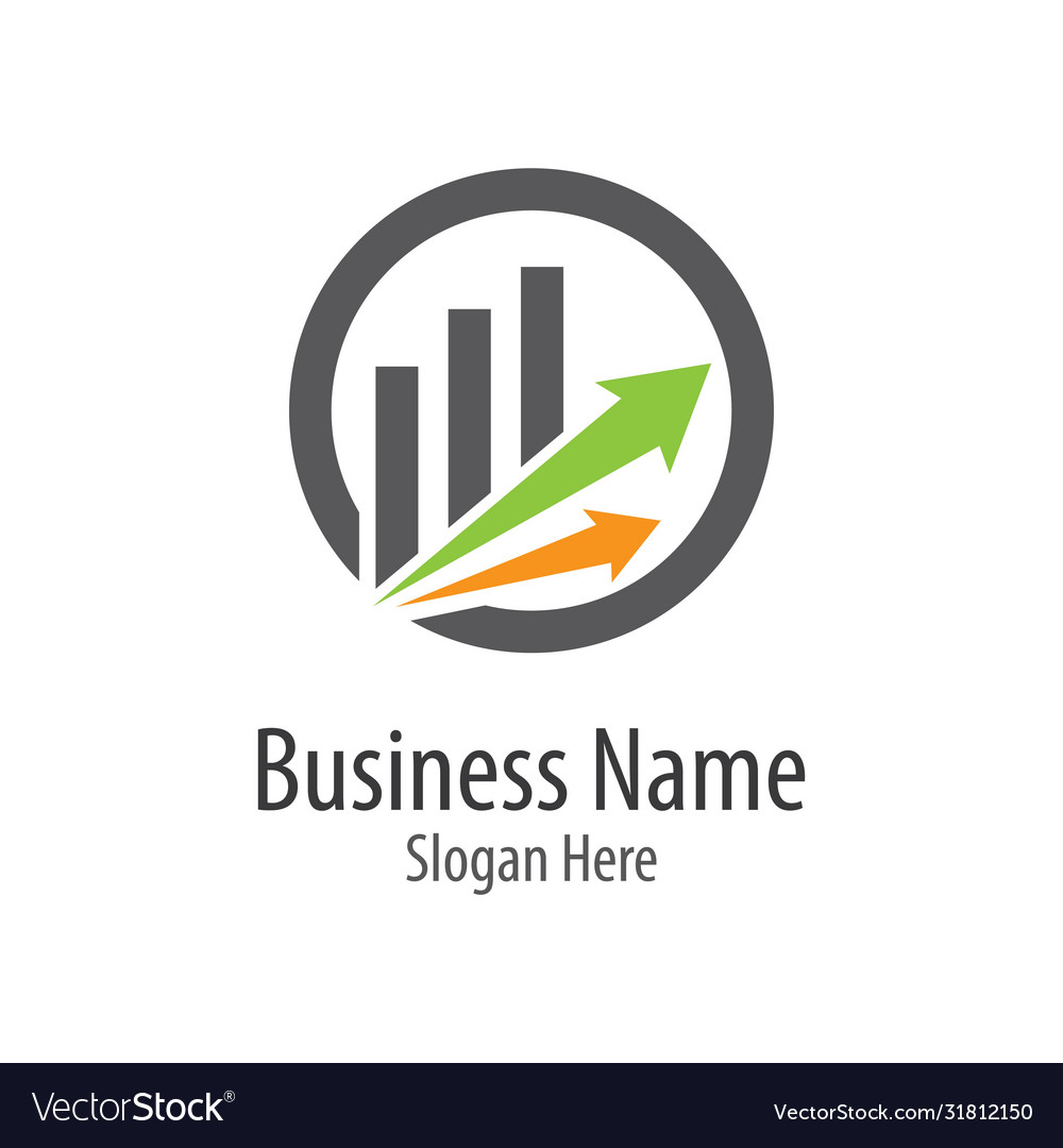 Financial business icon Royalty Free Vector Image