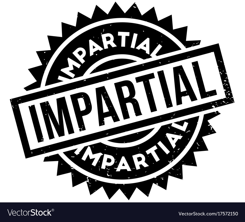 Impartial rubber stamp Royalty Free Vector Image