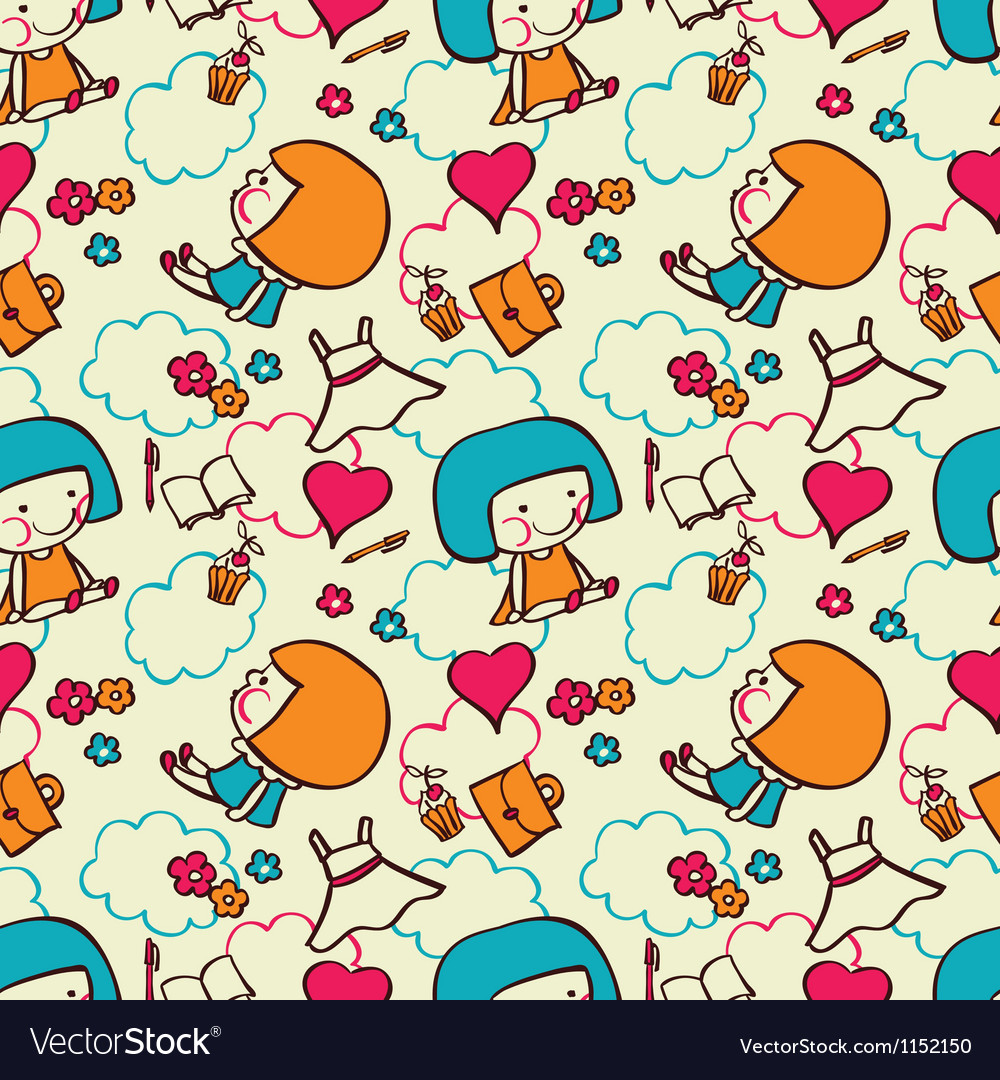Seamless pattern Royalty Free Vector Image - VectorStock