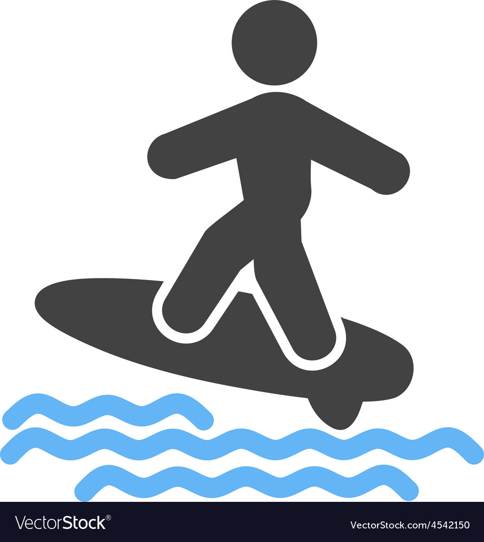 Surfing Royalty Free Vector Image - VectorStock