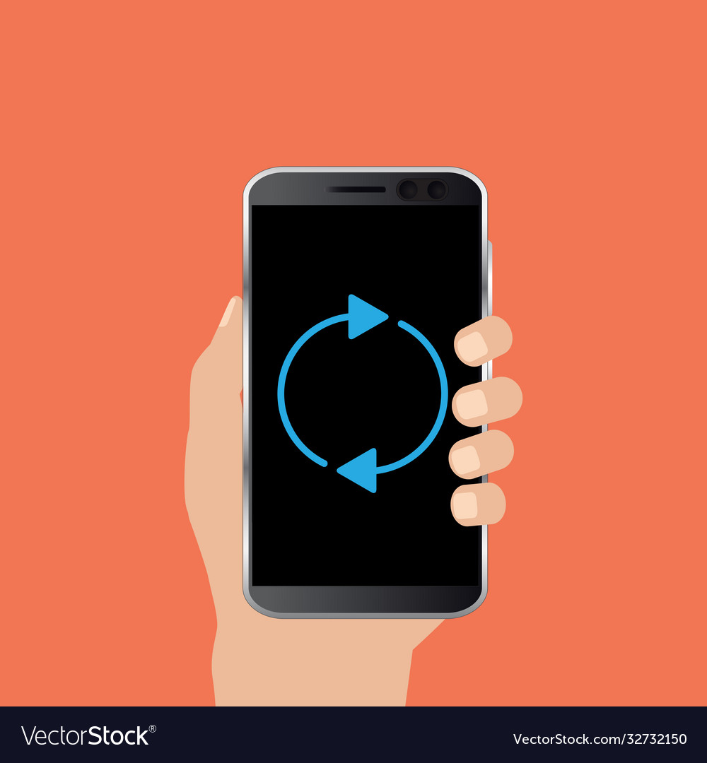 Synchronize device connection icon Royalty Free Vector Image