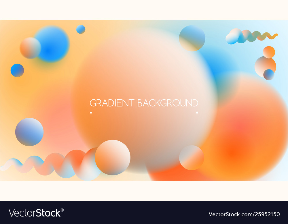 Trendy vibrant colors and gradient background Vector Image
