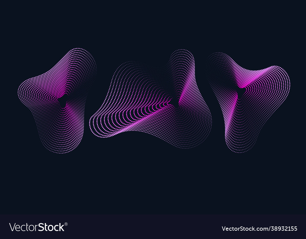 Abstract background with dynamic waves Royalty Free Vector