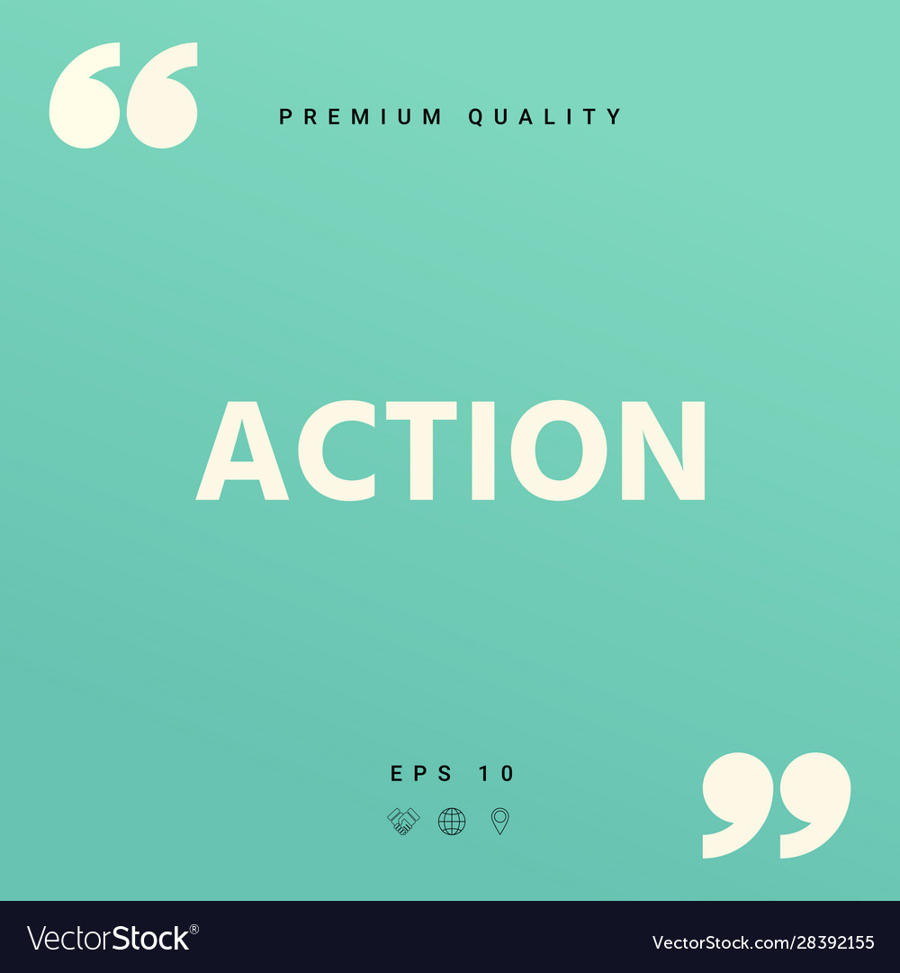 Action button symbol graphic elements Royalty Free Vector