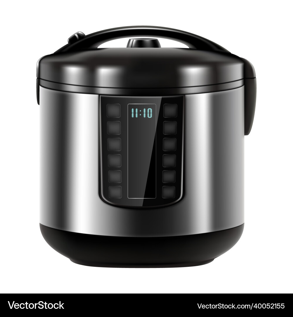 Automatic multi cooker and pressure Royalty Free Vector