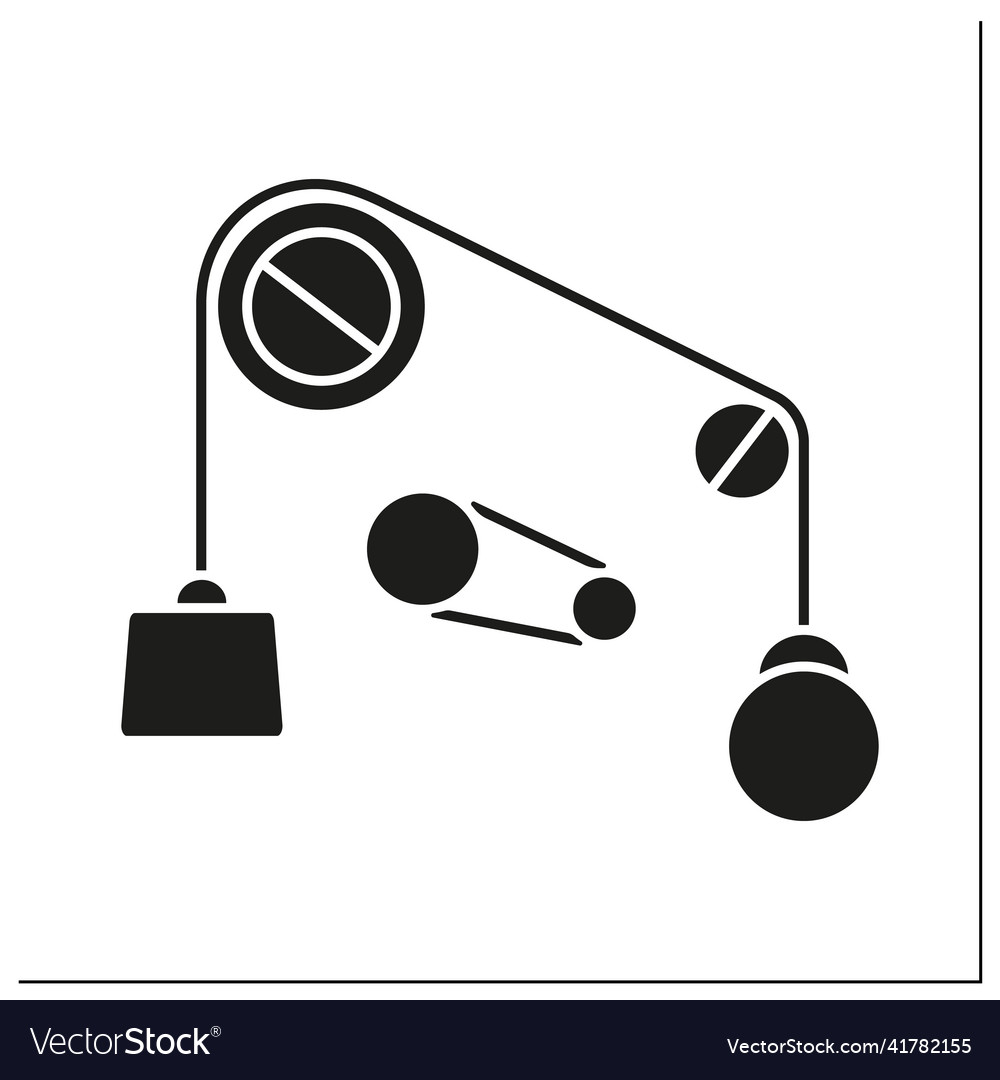 Classical physics glyph icon Royalty Free Vector Image