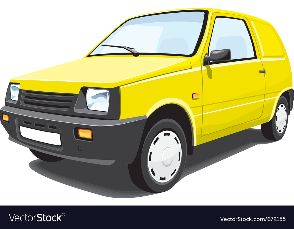 Delivery car Royalty Free Vector Image - VectorStock