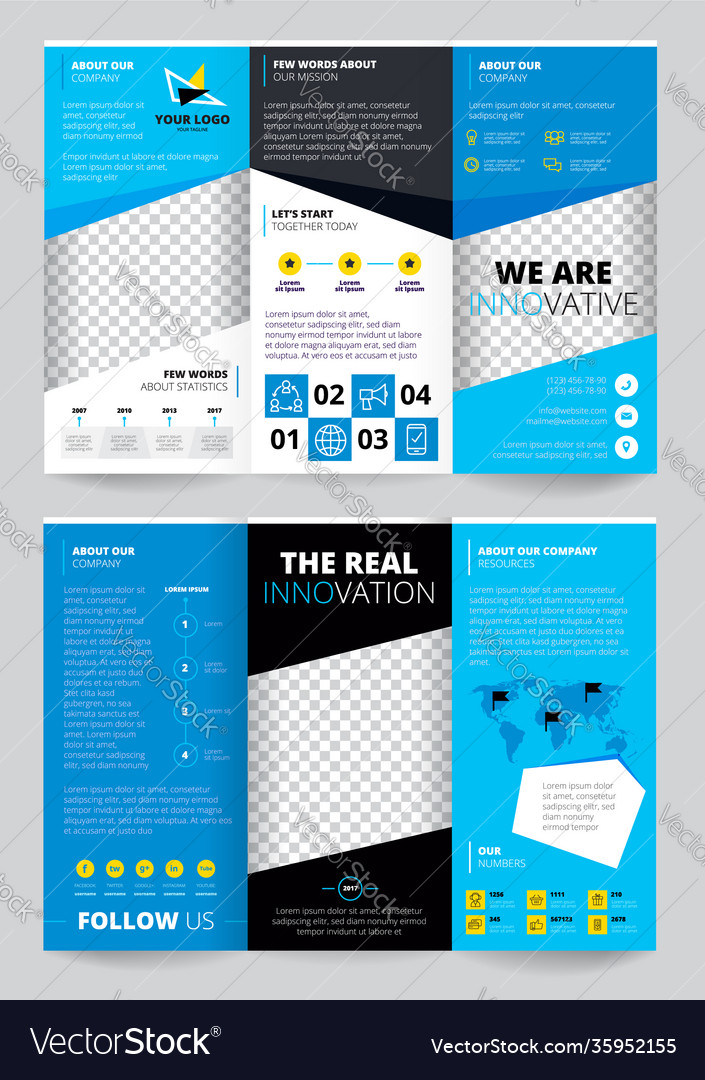 Flyer transparent design Royalty Free Vector Image