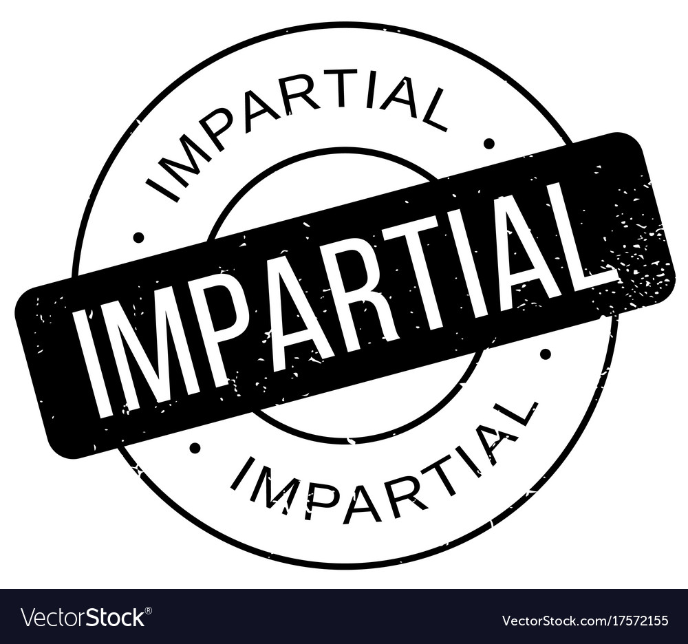 Impartial rubber stamp Royalty Free Vector Image