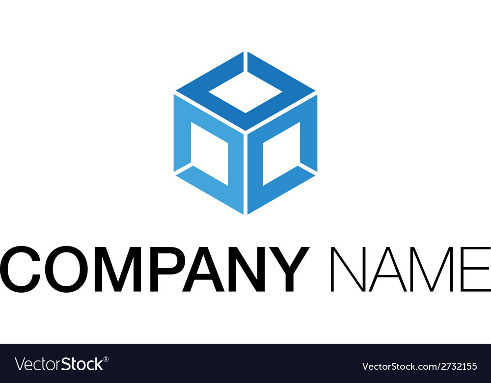 Logo blue Royalty Free Vector Image - VectorStock