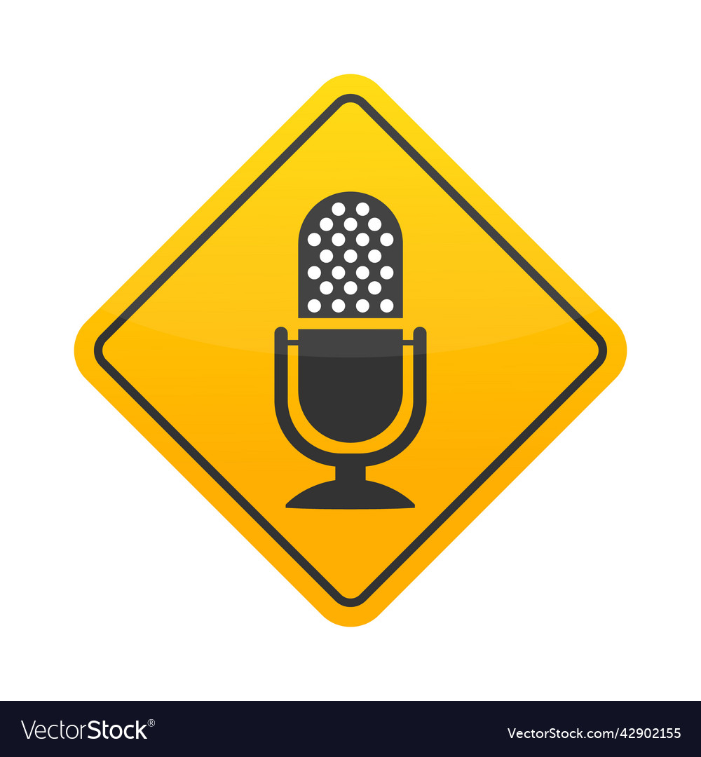 Microphone a device for converting voice Vector Image